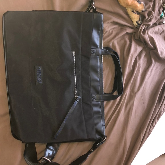 Versace | Bags | Versace Computer Messenger Bag | Poshmark